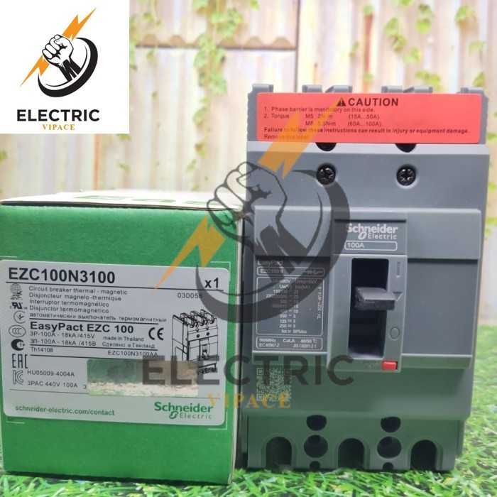Jual SCHNEIDER MCCB 15KA EZC100N 3P 100A EZC100N3100 | Shopee Indonesia