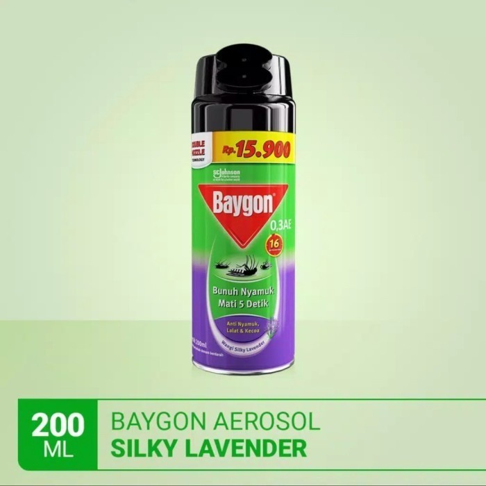 Jual NEW BAYGON AEROSOL SILKY LAVENDER 200ML | Shopee Indonesia