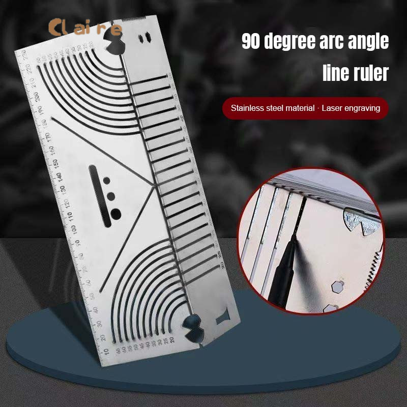 Jual 【COD 】90 derajat Penggaris cetak cetakan garis lingkar pemotongan ...