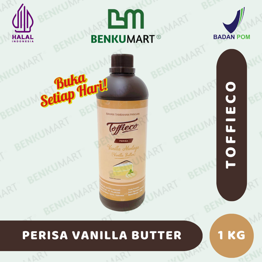 Jual Toffieco Vanilla Butter Pasta | Perisa Vanila Butter 1Kg | Shopee ...