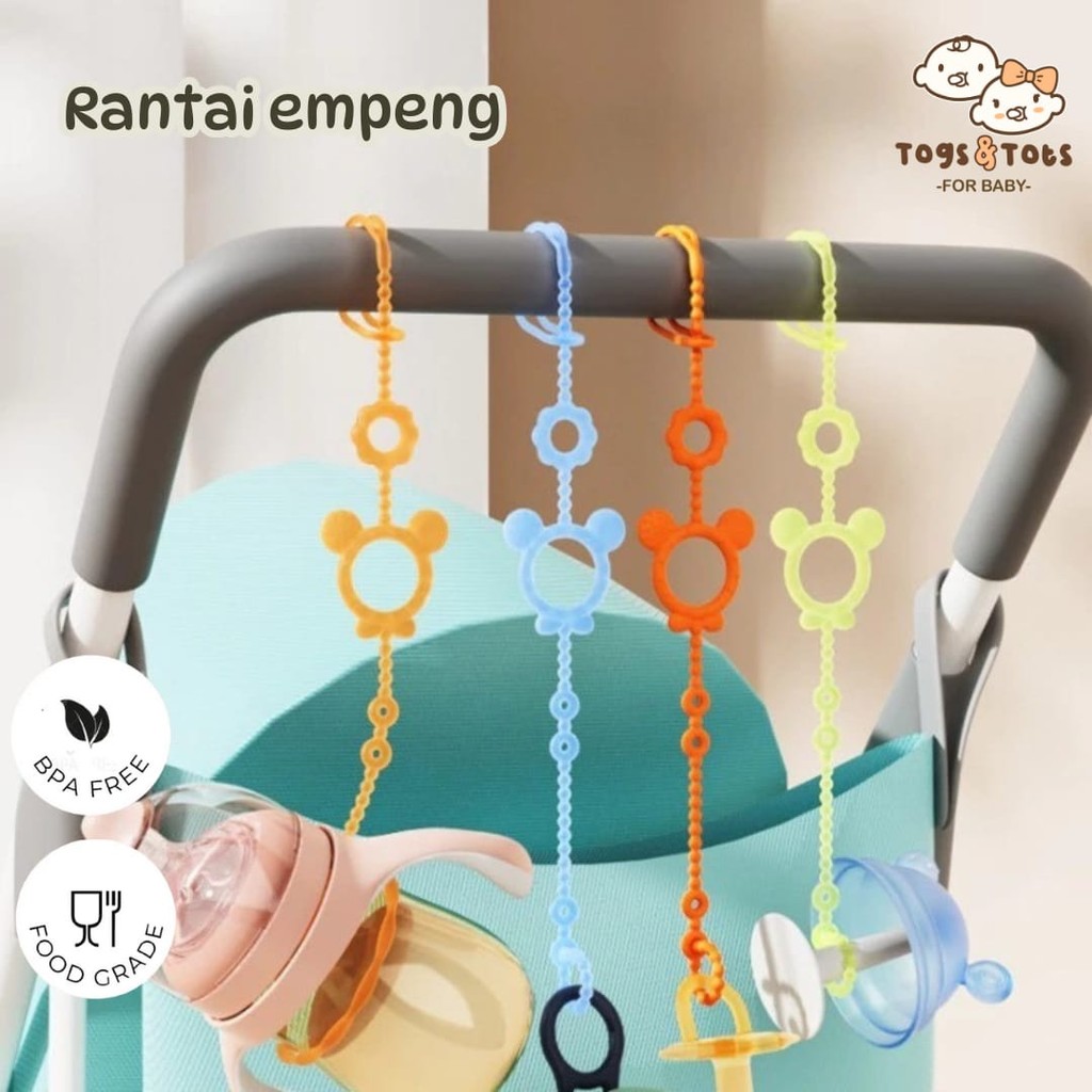 Jual ( OTH1203 ) Rantai Dot Bayi Tali Gantungan Empeng Klip Penjepit ...