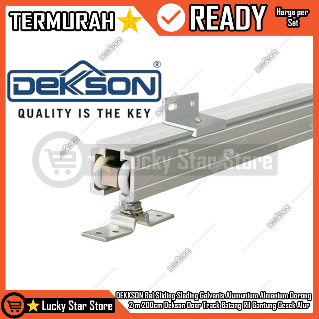 Jual Dekkson Rell Sleding Rel Sliding Pintu Geser Rail Galvanis Besi ...