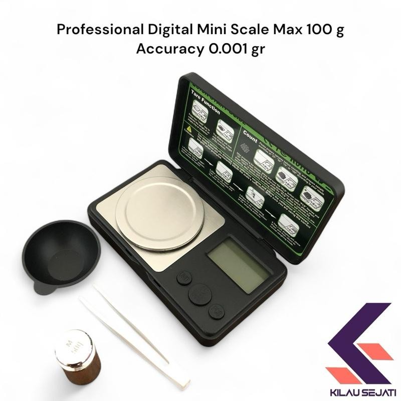 Jual Timbangan Digital Mini dan Presisi Kapasitas 100 gr Akurasi 0.001 ...
