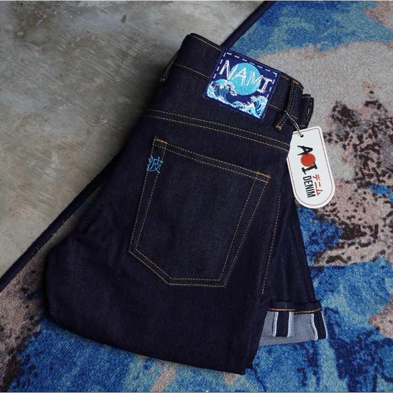 Jual AOI DENIM - NAMI BLUE 13 OZ STRETCH JEANS | Shopee Indonesia