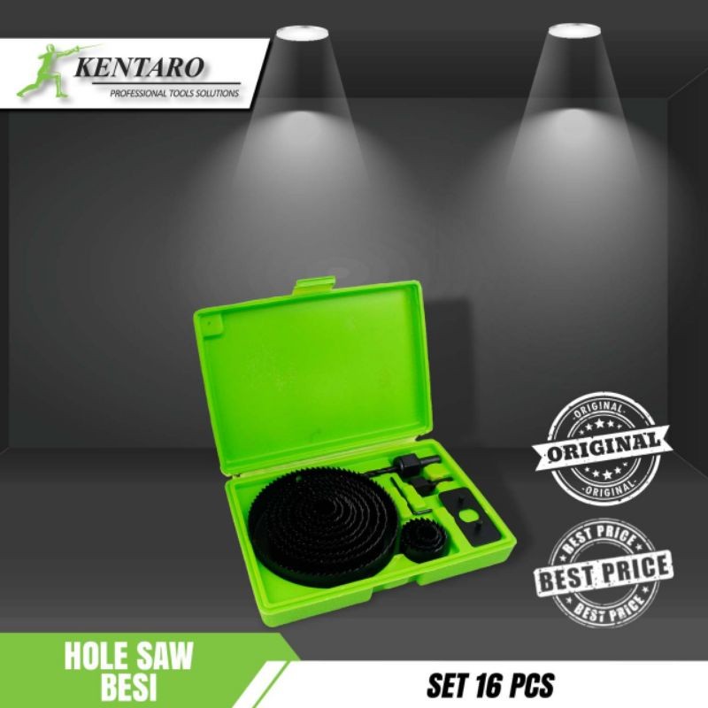 Jual mata bor kayu / bambu / pipa / hole Saw set 16pcs Kentaro japan qualitykayla tools | Shopee ...
