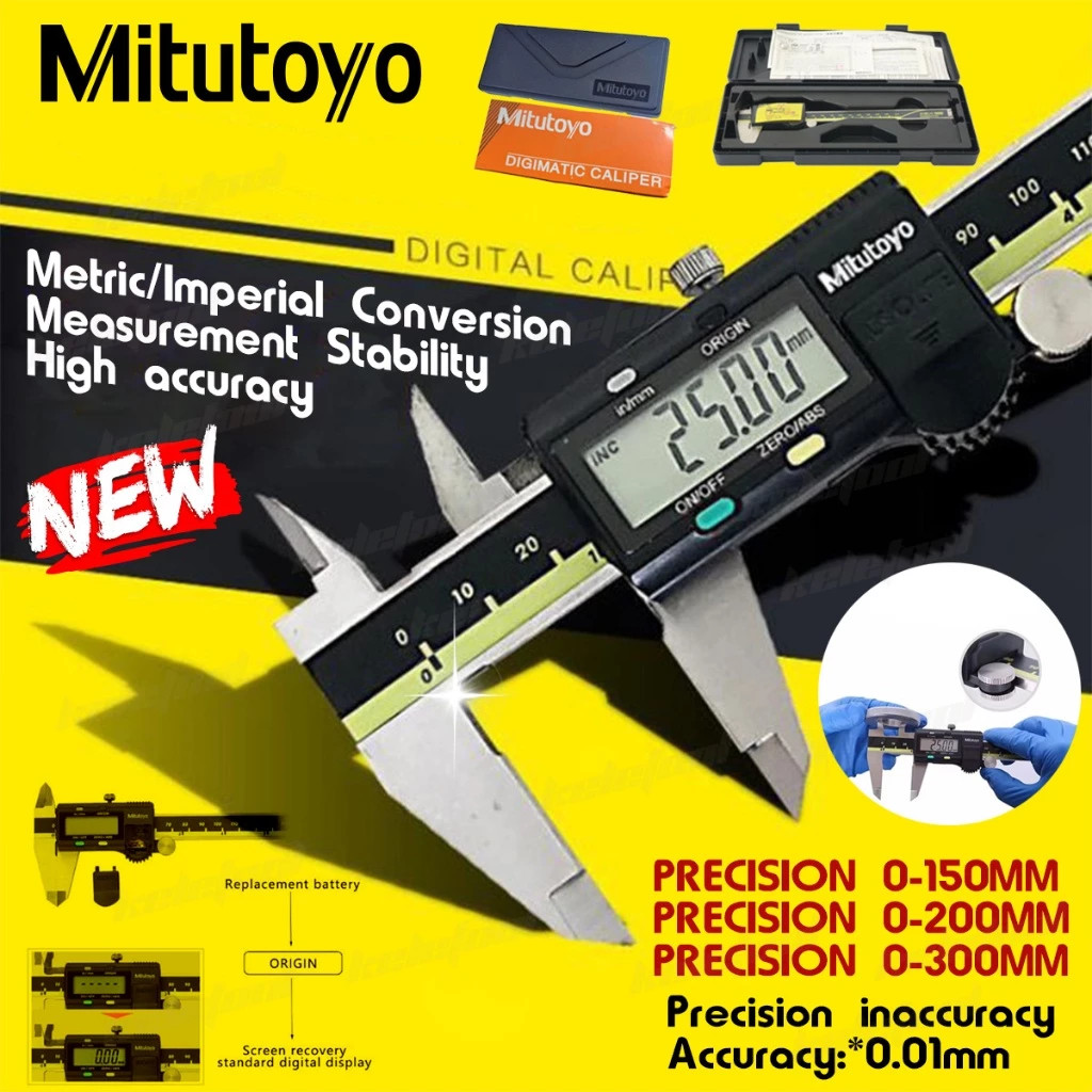 Jual MITUTOYO Digital Caliper Vernier Caliper Jangka Sorong 0-300mm Original Japan Digital ...