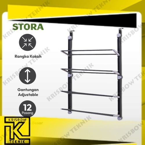 Jual Stora - Rak Sepatu Gantung - 4 Tingkat - Abu-Abu | Shopee Indonesia