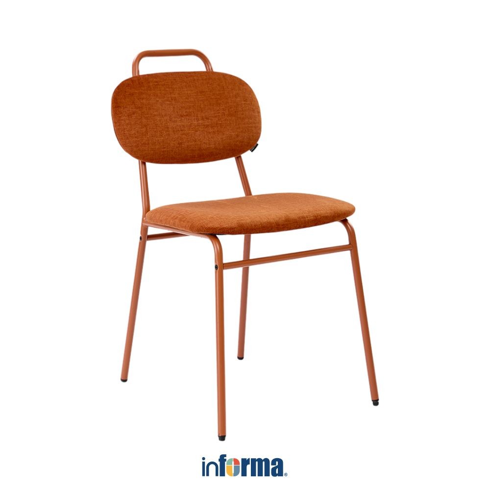 Jual Informa Divo Kursi Fabric - Orange Multipurpose Chair Kursi Makan ...