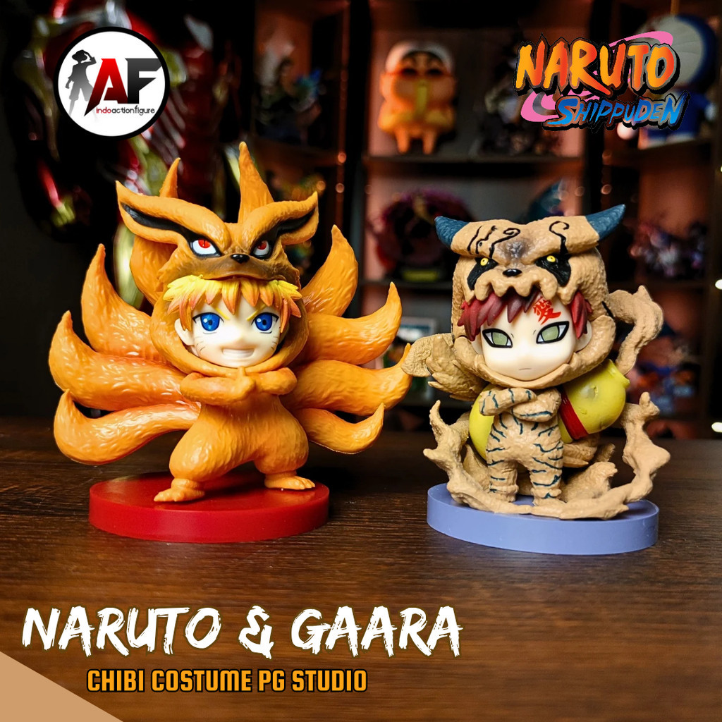 Jual Action Figure Naruto Uzumaki Chibi Kyuubi & Sabaku no Gaara Chibi ...