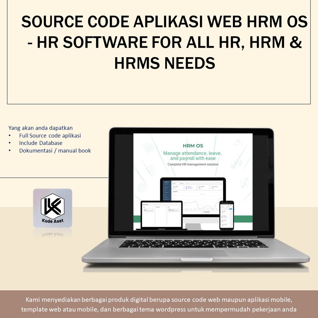 Jual SOURCE CODE APLIKASI WEB HRM OS - HR SOFTWARE FOR ALL HR, HRM & HRMS NEEDS | Shopee Indonesia