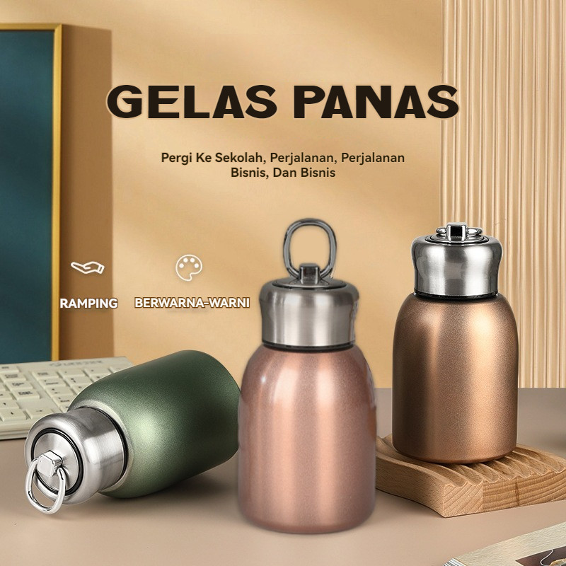 Jual Mini Vacuum Mini Thermoses Big Belly Cup Fashionable Simple Hot&Cold Stainless Steel SUS ...