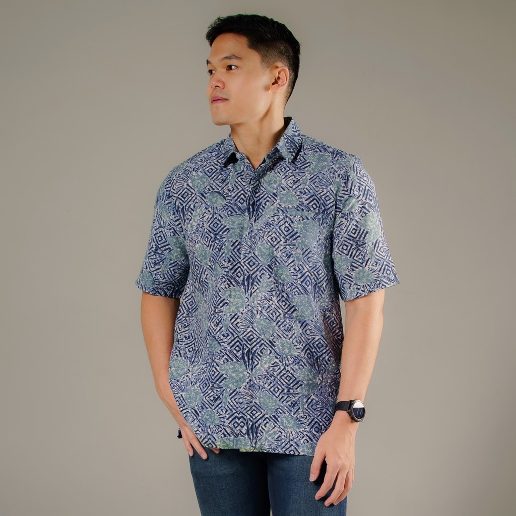 Jual Mandalas Tropis - Kemeja Batik Pria Lengan Pendek | Shopee Indonesia