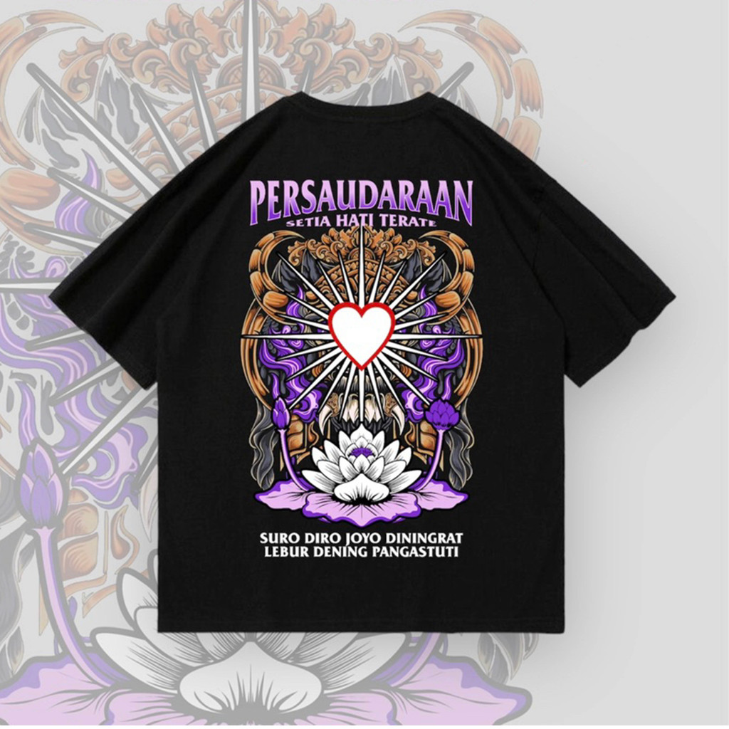 Jual KAOS TERATE KAOS PSHT KAOS SH TERATE BUNGA UNGU SABLON A4 | Shopee ...