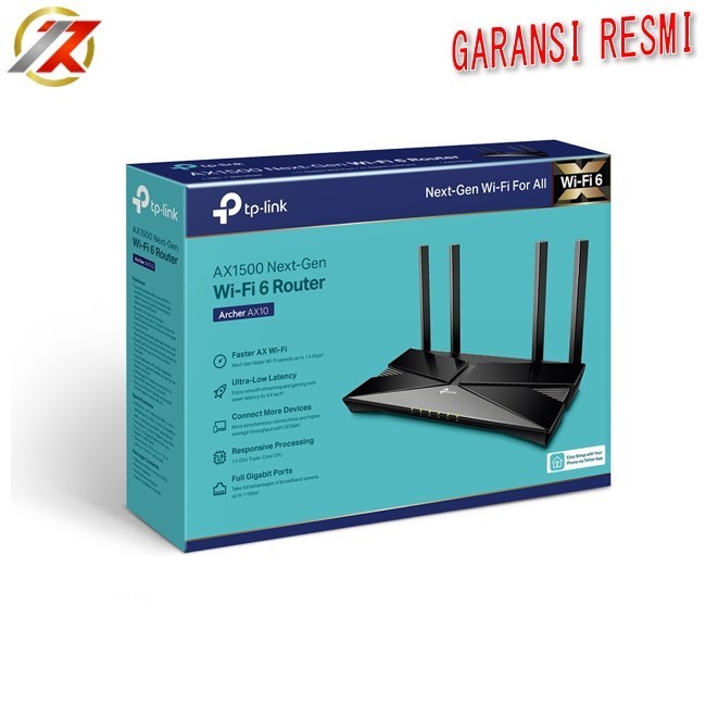 Jual TP-Link Archer AX10 AX1500 WiFi 6 Dual Band Gigabit Wireless ...