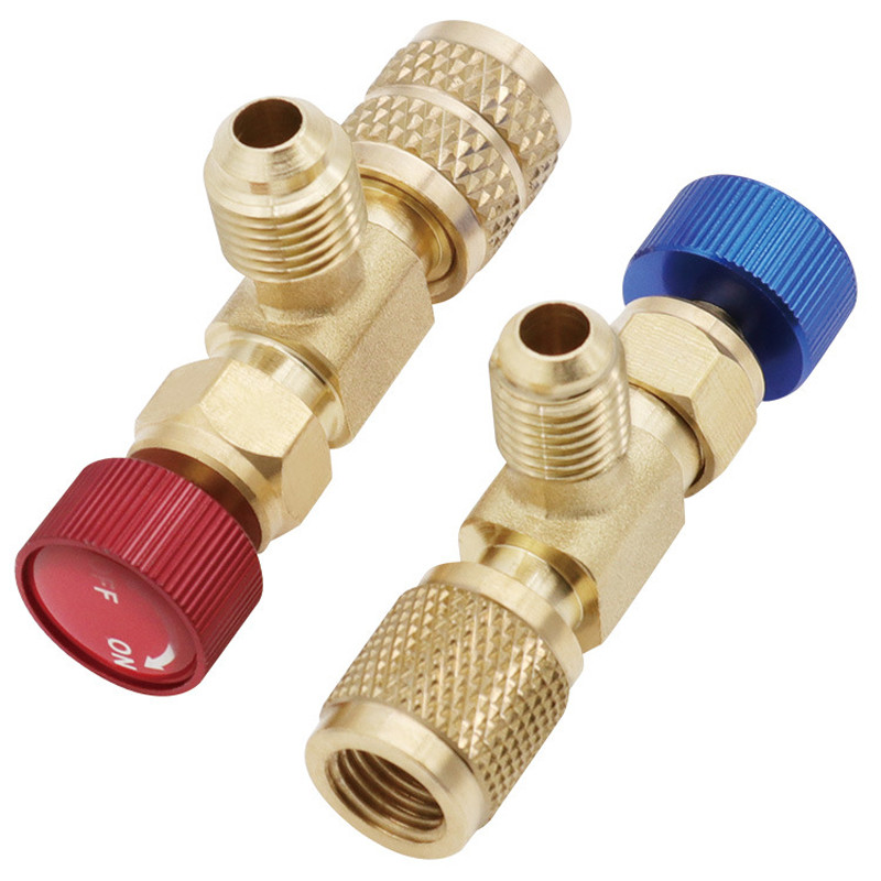 Jual Control Valve AC Kran Manifold R410 R22 Kran Freon Adaptor Nepel ...