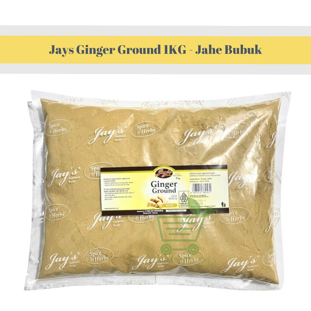 Jual Jays Ginger Ground 1KG - Jahe Bubuk | Shopee Indonesia
