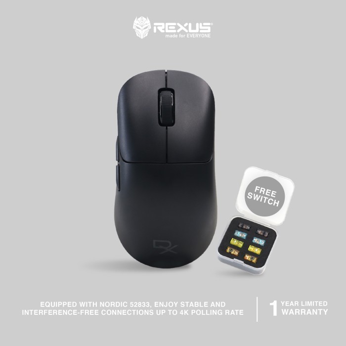 Jual Rexus Daxa Air V Wireless Gaming Mouse 4k Polling Rate Triple ...