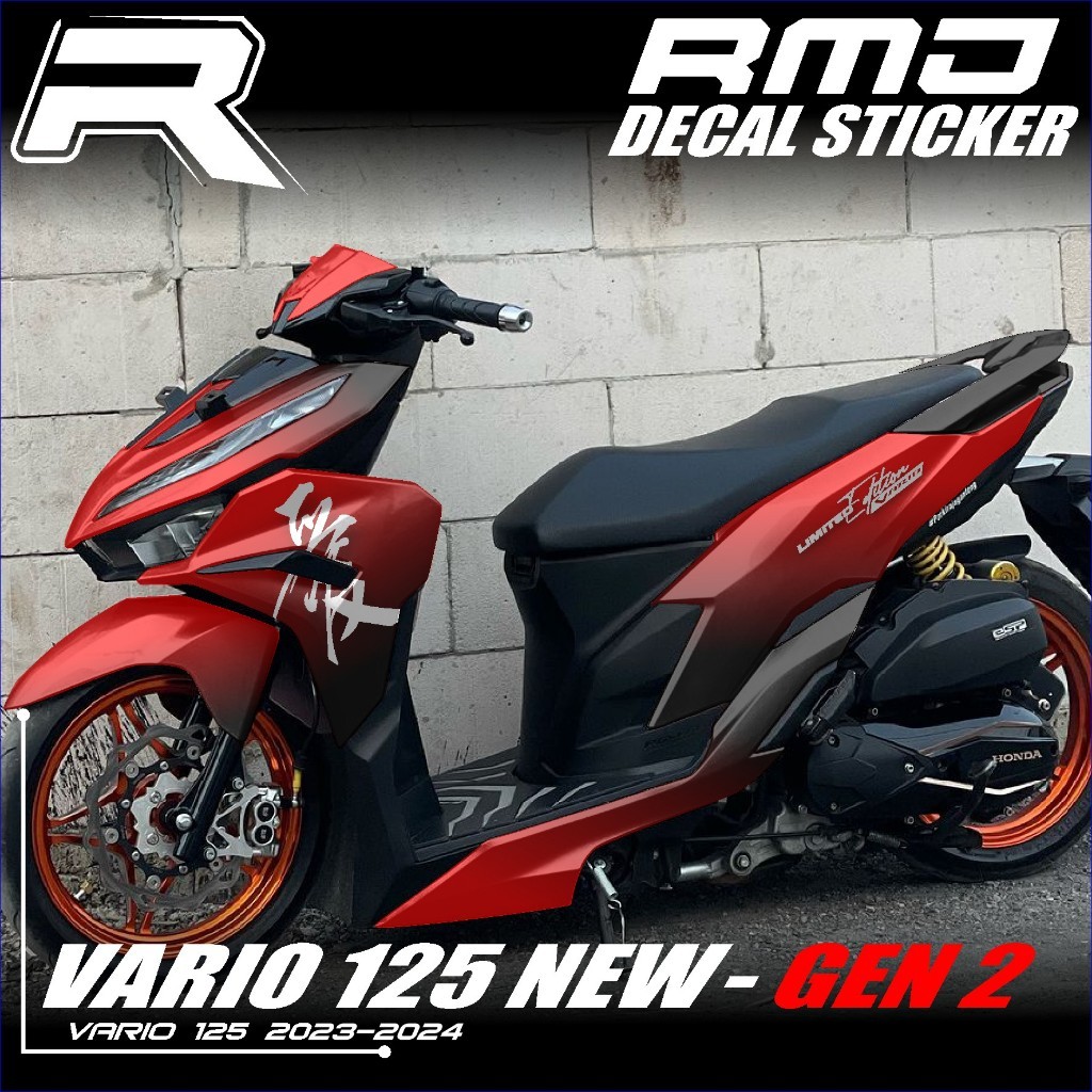 Jual Decal Stiker Vario New 125 2023 2024 Full Body - Sticker Striping Vario 125 Gen 2 Motif ...