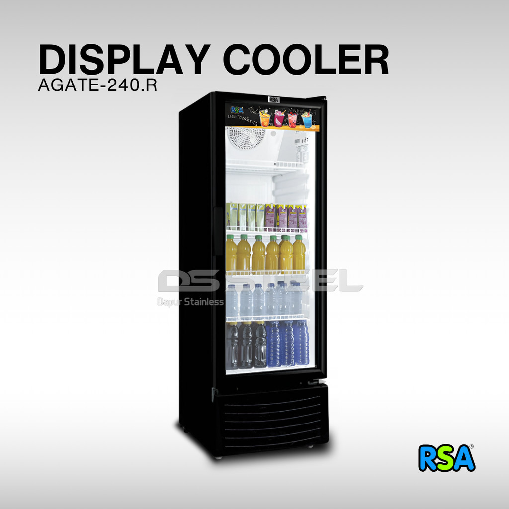 Jual RSA Display Cooler AGATE-240R / Showcase Minuman RSA AGATE 240R ...