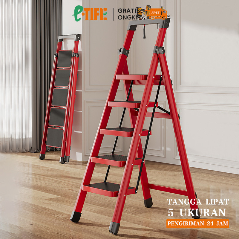 Jual E-TIFE Tangga 2/3/4/5/6/7/8 Step Tangga Lipat Multifungsi Lipat Tangga Besi Household ...