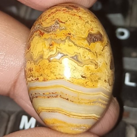 Jual Natural Batu Akik Motif Gambar Gurun Jalan Kuning Emas Top Unik ...