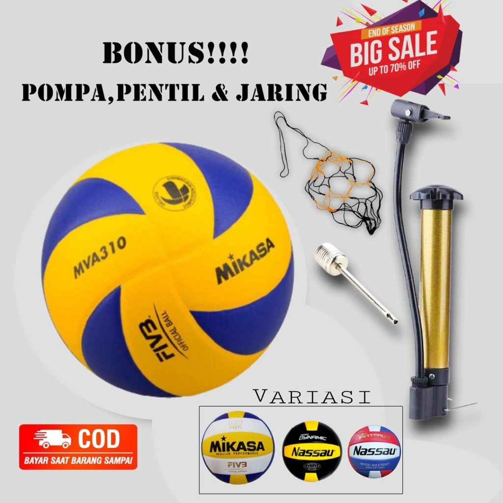 Jual BOLA voly pres mesin free alat pompa / bola volly anak / bola voly ...