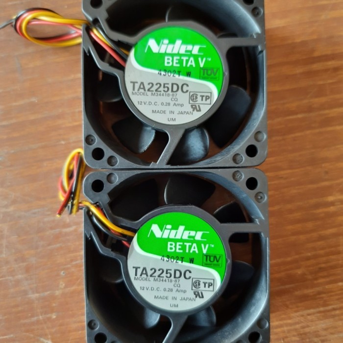 Jual FAN NIDEC BETA V ORIGINAL TA225DC 12V 0.28A 6CM | Shopee Indonesia