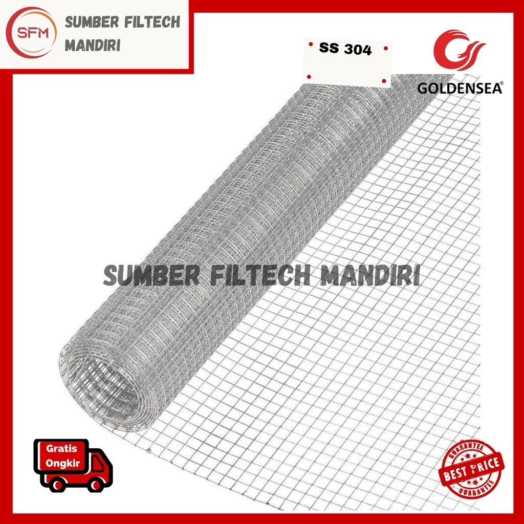 Jual Goldensea Kawat Loket / Kawat RAM / Kandang SS 304 (6mm,10mm,15mm) Stainless Steel | Shopee ...