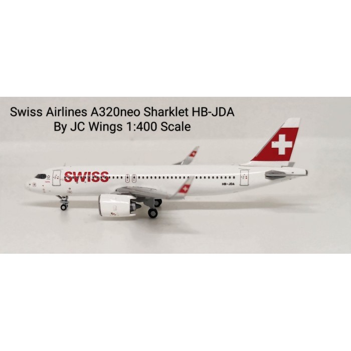 Jual Pesawat Terbang Swiss Airlines A320neo Sharklet HB-JDA JC Wings 1/400 Skala Metal | Shopee ...