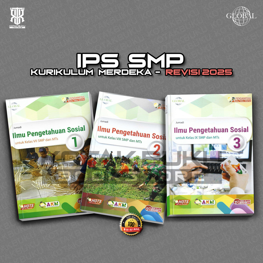 Jual Buku IPS Kelas 7 8 SMP / IPS SMP / Kurikulum Merdeka / Global ...