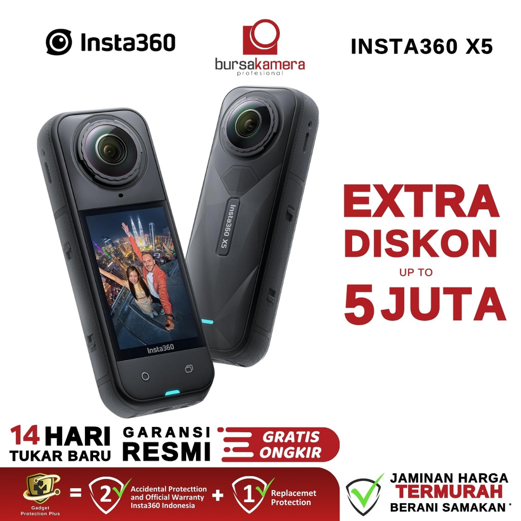 Jual Insta360 X5 8K 360° Action Camera Insta 360 X 5 Action Cam GARANSI ...