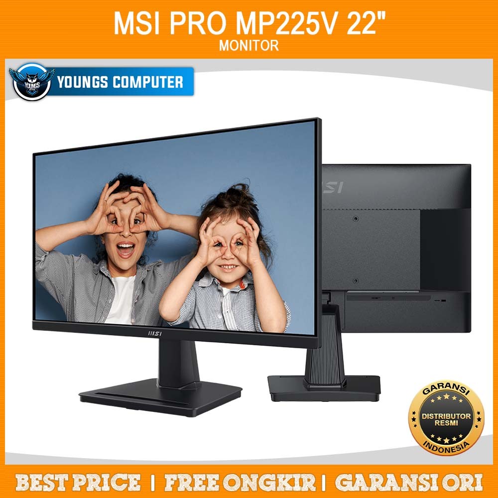 Jual LED MSI PRO MP225V 22" VA FHD 100Hz EyesErgo Business Productivity Monitor | Shopee Indonesia