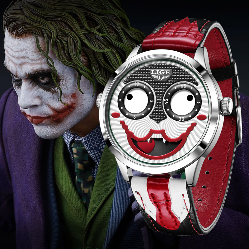 Jual LIGE 2025 Creative Watches For Men Clown Fashion Quartz ...