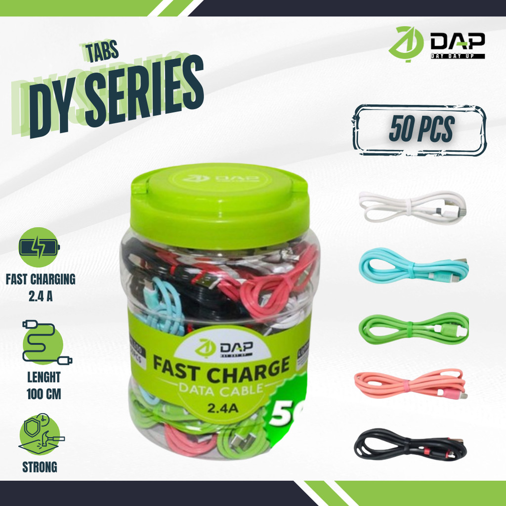 Jual Kabel Data Type C isi 50PCS merek DAP Kabel Charger DAP 100cm Fast ...