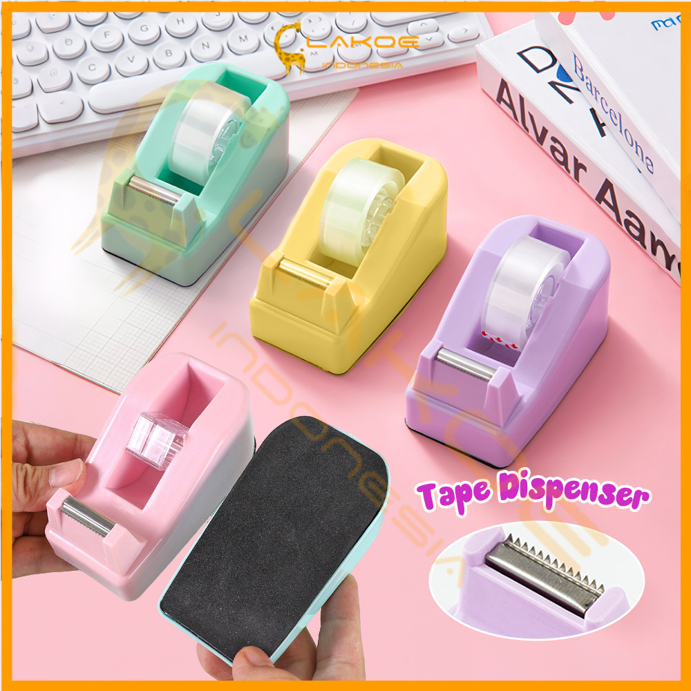 Jual Lakoe Tape Dispenser Solatip Alat Potong Isolasi Tape Cutter Anti ...
