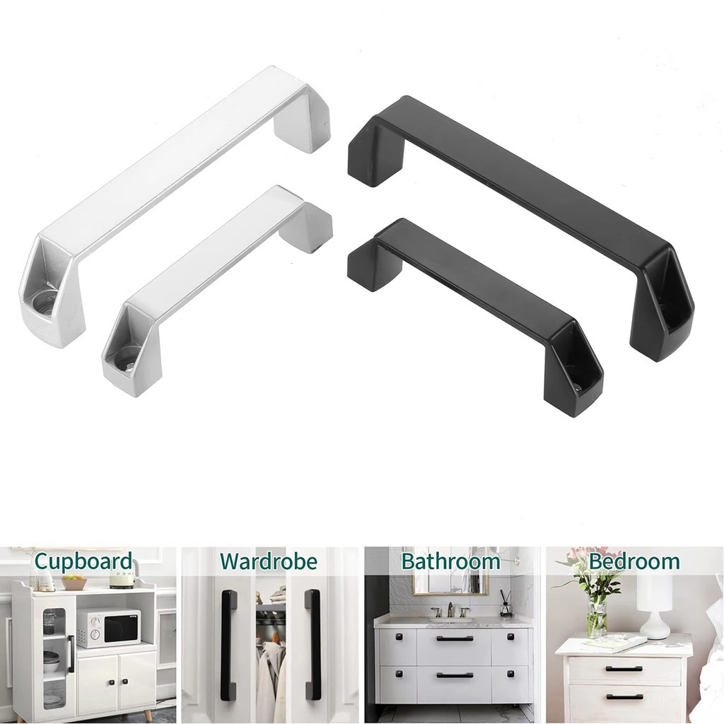 Jual 1PC Hitam/Perak Handle Pegangan Pintu gagang pintu aluminium ...
