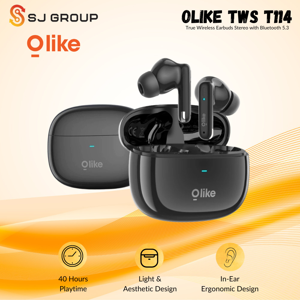 Jual OLIKE T114 TWS 40H Playing Time True Wireless Earphone IPX4 Headset Bluetooth V5.3 In-Ear ...