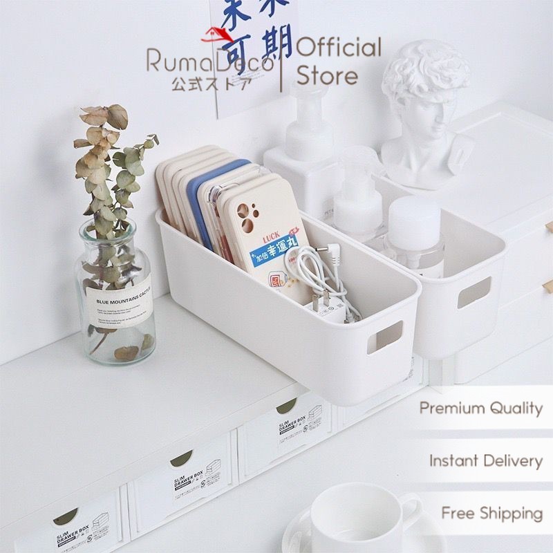 Jual 「 RUMADECO 」Organizer Kotak Penyimpanan Multifungsi | Keranjang ...