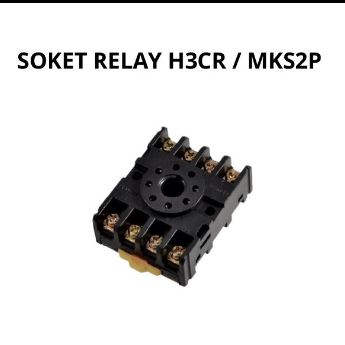 Jual Soket relay H3CR / socket relay MKS2P omron 8 kaki | Shopee Indonesia