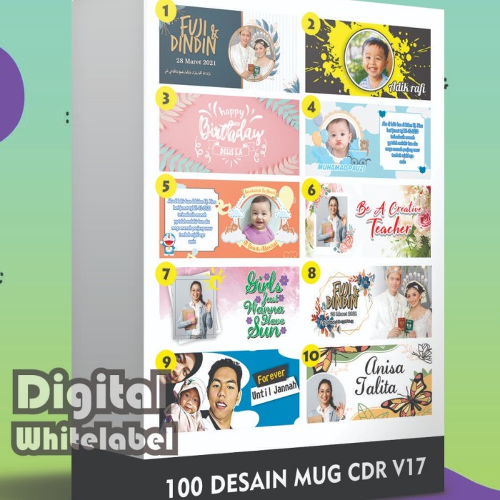 Jual 100 Desain MUG Coreldraw v17 | Shopee Indonesia