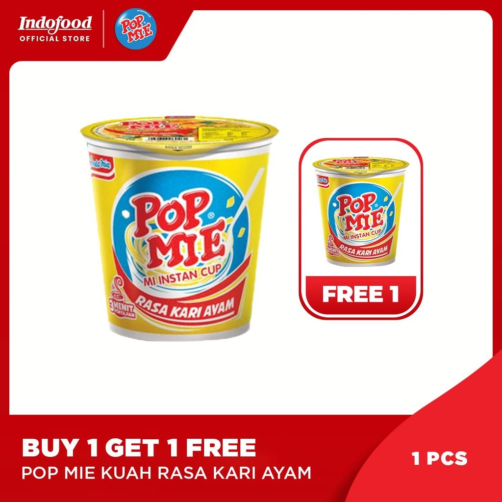 Jual Buy 1 Get 1 - Pop Mie Kuah Rasa Kari (Exp Maret 2025) | Shopee ...