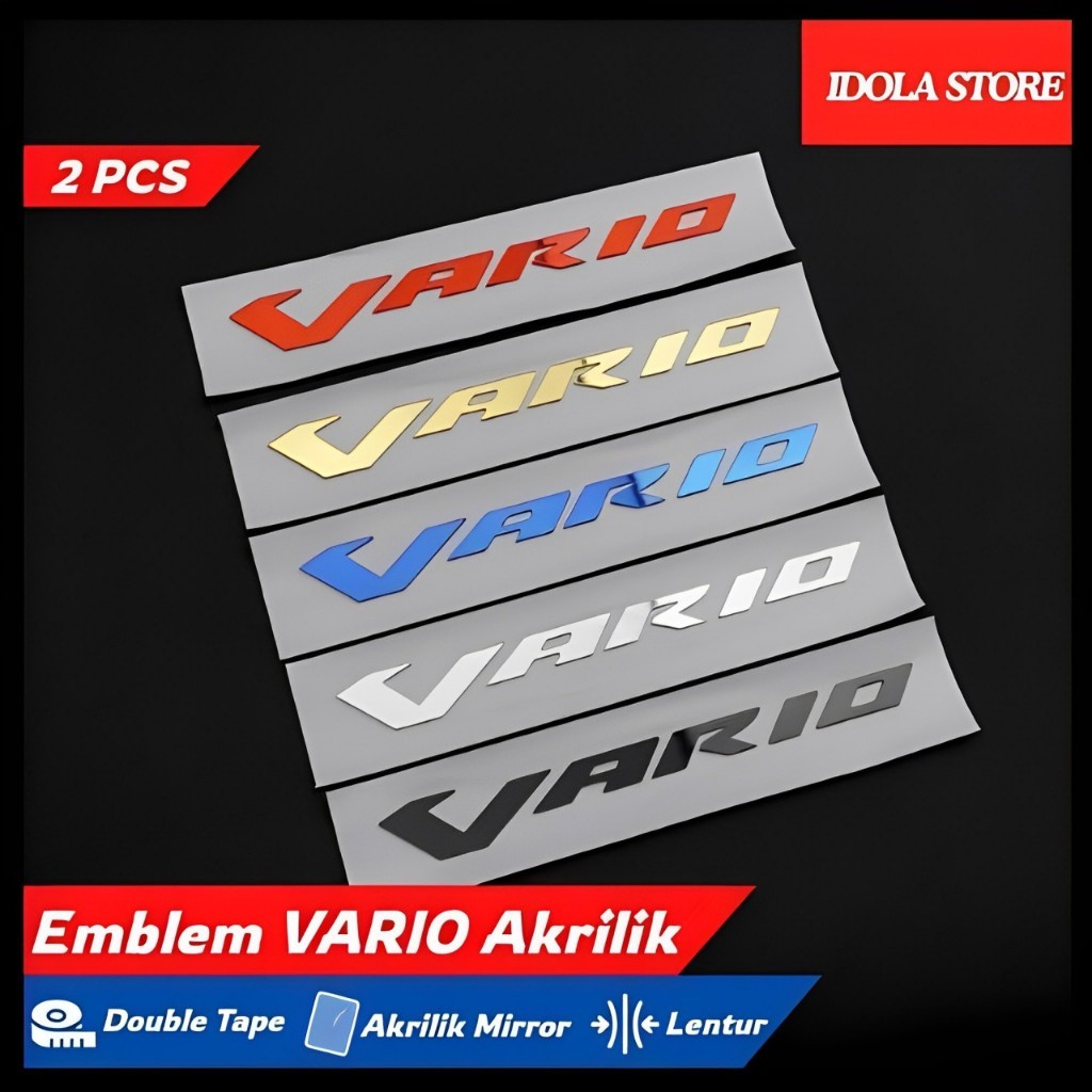 Jual Emblem Vario Timbul 3D Emblem Vario Timbul Sticker Logo Vario 110 ...