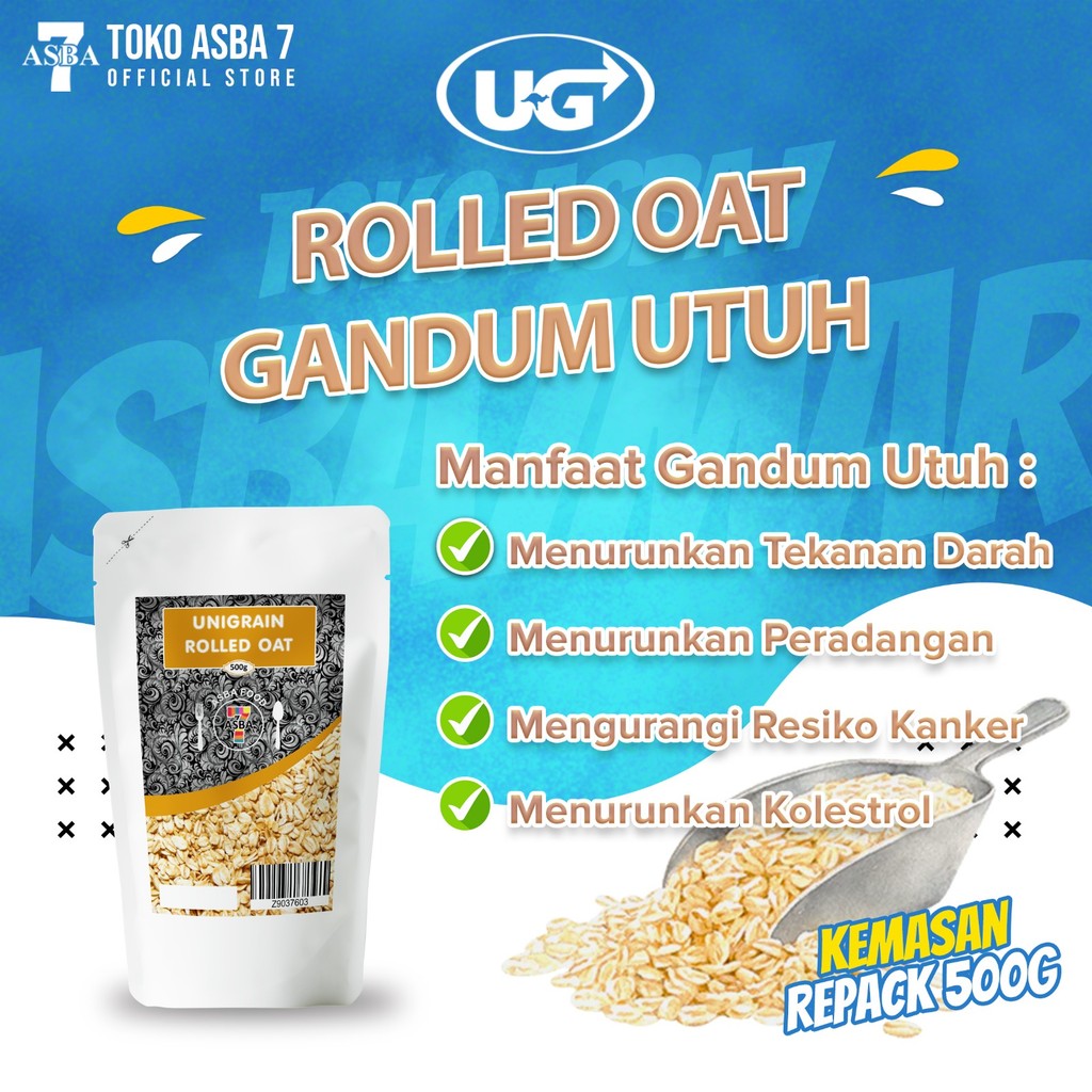 Jual Unigrain Rolled Oat 500gr | Shopee Indonesia
