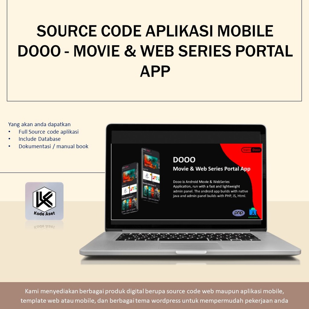 Jual SOURCE CODE APLIKASI MOBILE DOOO - MOVIE & WEB SERIES PORTAL APP ...
