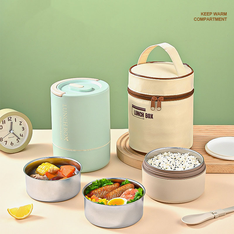 Jual kotak makan tas Lunch Box Set Lunch Box Stainless Dapat Dipanaskan ...