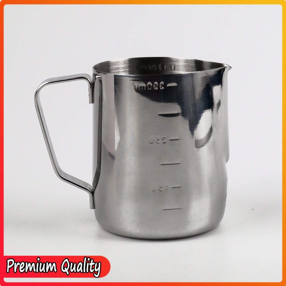 Jual Original One Two Cups Gelas Milk Jug Kopi Espresso Latte Art Stainless Steel 350ml - ZM0078 ...