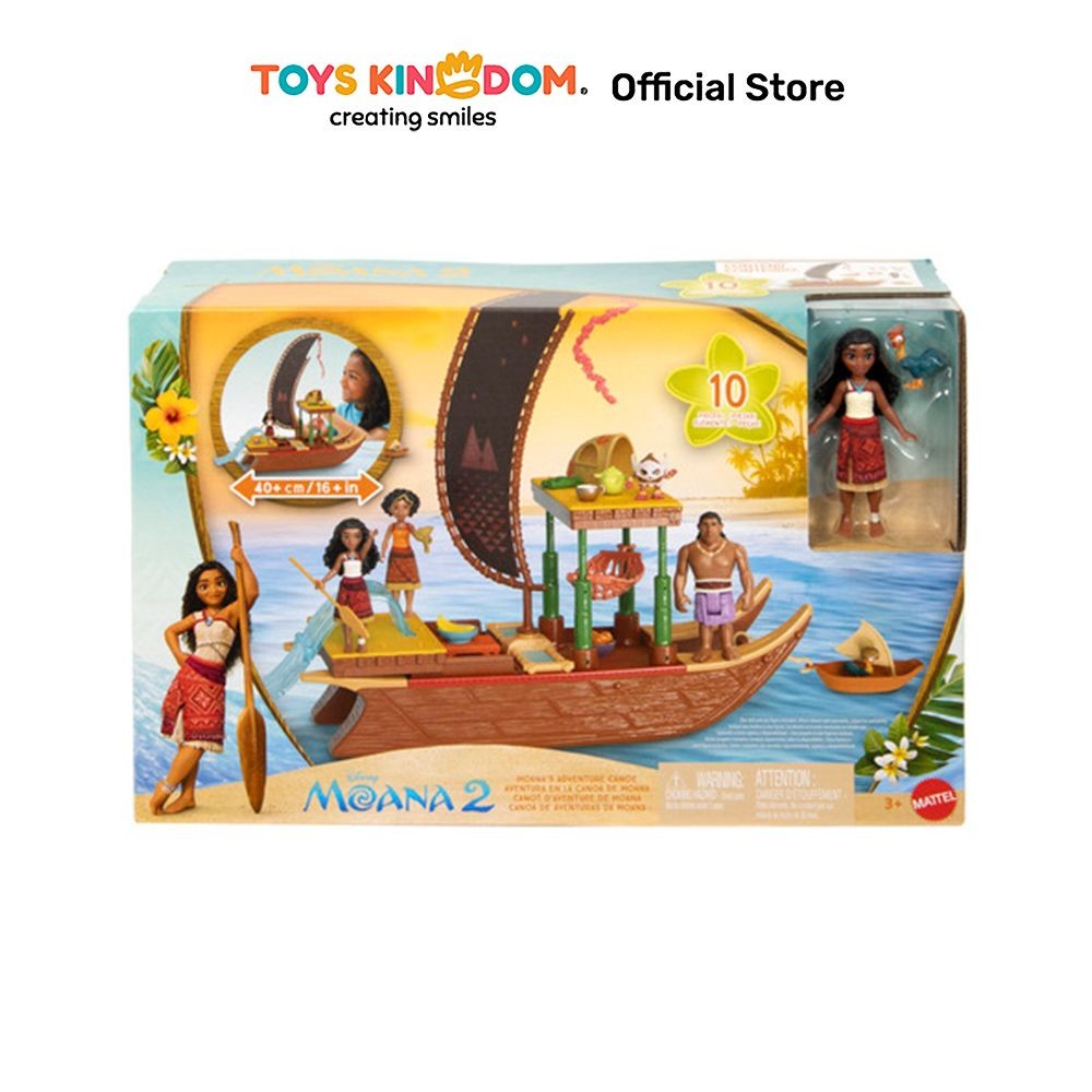 Jual Toys Kingdom Disney Princess Playset Moana 2 Adventure Canoe Jbt54 ...