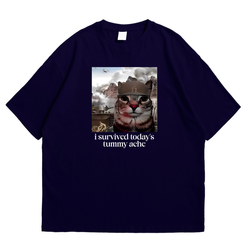 Jual Kaos Meme Kucing Perang - Unisex Pria Wanita - 24s Cotton Combed ...