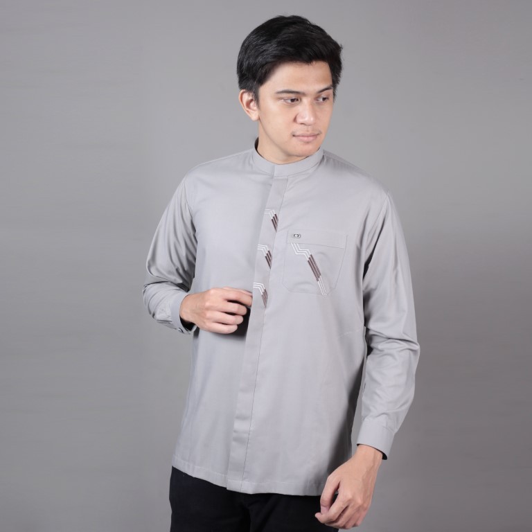 Jual Qori Apparel Reguler Ghailan Baju Koko Casual (Lengan Panjang) GHA ...