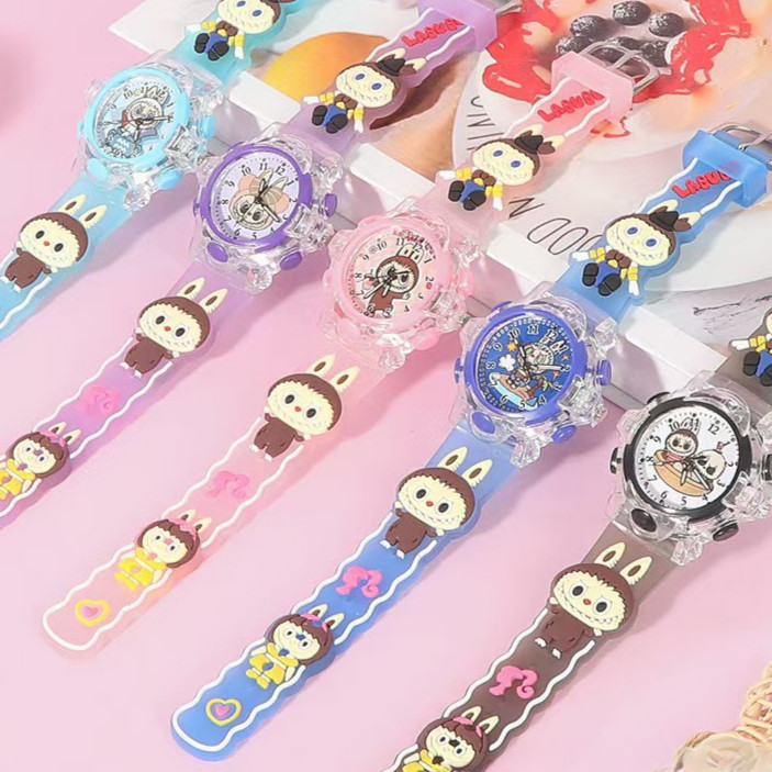 Jual Jam Tangan Kuarsa Anak-Anak Dial LABUBU Kartun Dial Warna Permen ...